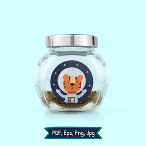 Space Stickers Printable Pdf, Space Cupcake Toppers, Circle Stickers ...