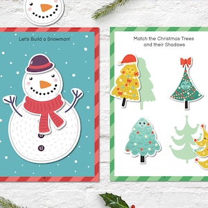 Christmas and Winter Busy Book Bundle for Toddlers, Set of 3 Toddler ...