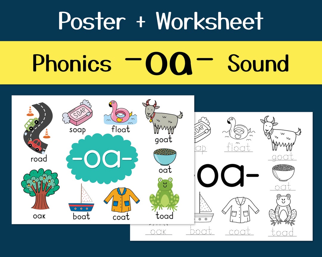 Phonics Worksheets With -oa- Spelling Rule, Preschool Worksheets ...