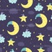 Good Night Clipart and Digital Paper Sweet Dreams Seamless Patterns ...