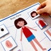 Body Parts Busy Book Page, Body Parts Matching Worksheet for Toddlers ...
