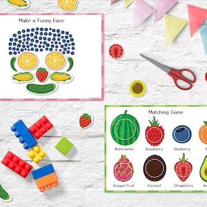 Fruits and Vegetables Busy Book, Toddler Busy Book, Printable Baby ...