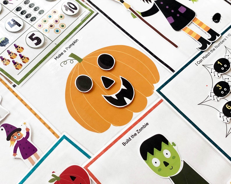 Autumn Busy Book, Halloween Busy Book, Set of 2 Toddler Busy Book ...
