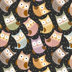 Cute Owls Digital Paper, Forest Seamless Patterns, Printable Owl Theme ...