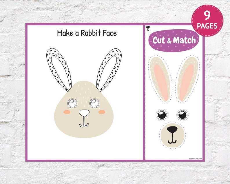 Farm Animals Busy Book, Cut and Match Games for Kids, Farm Activity ...