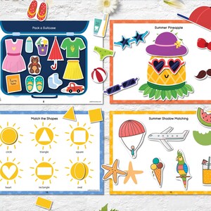 Summer Busy Book for Toddlers, Summer Printable Activity Book Pdf ...