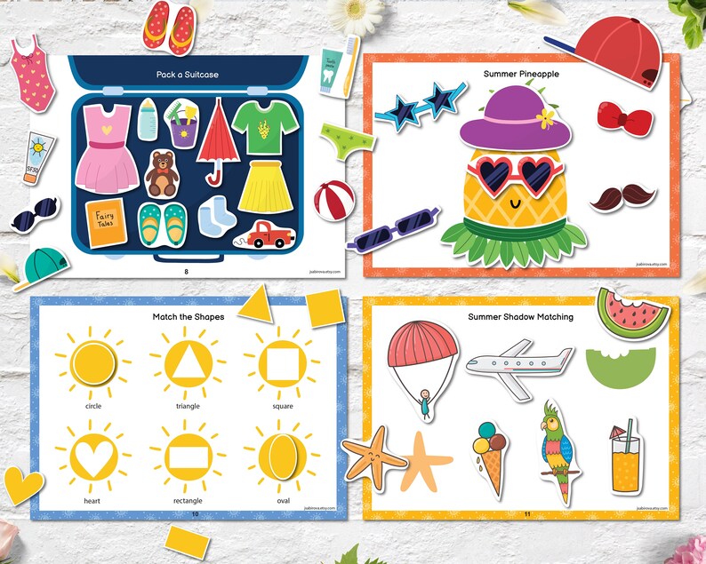 Summer Busy Book for Toddlers Summer Printable Activity Book - Etsy