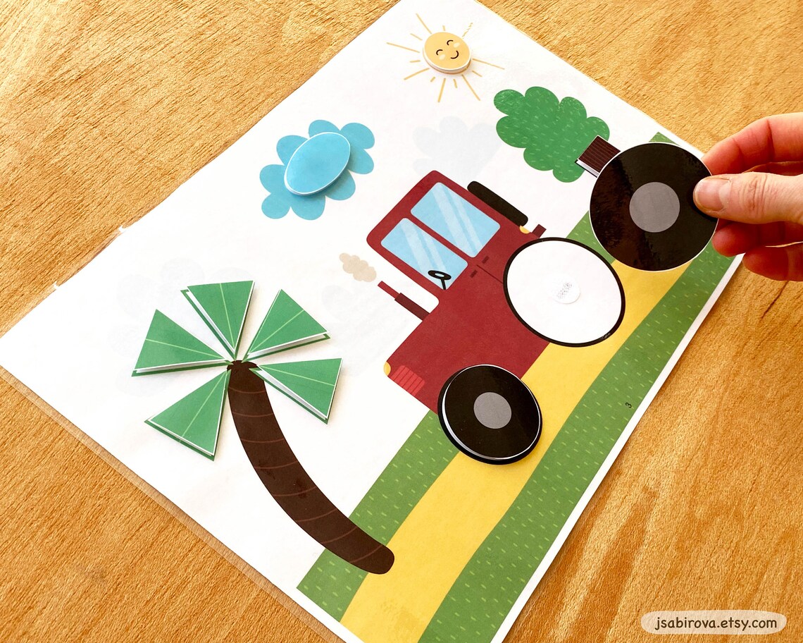 Shapes Busy Book for Toddlers Printable Baby Quiet Book - Etsy