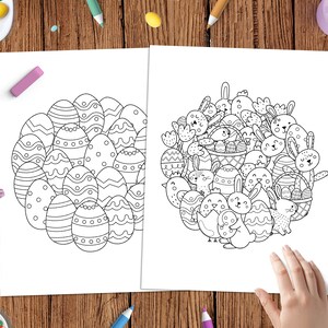 Easter Mandalas Coloring Pages, Circle Shape Easter Patterns Printable ...