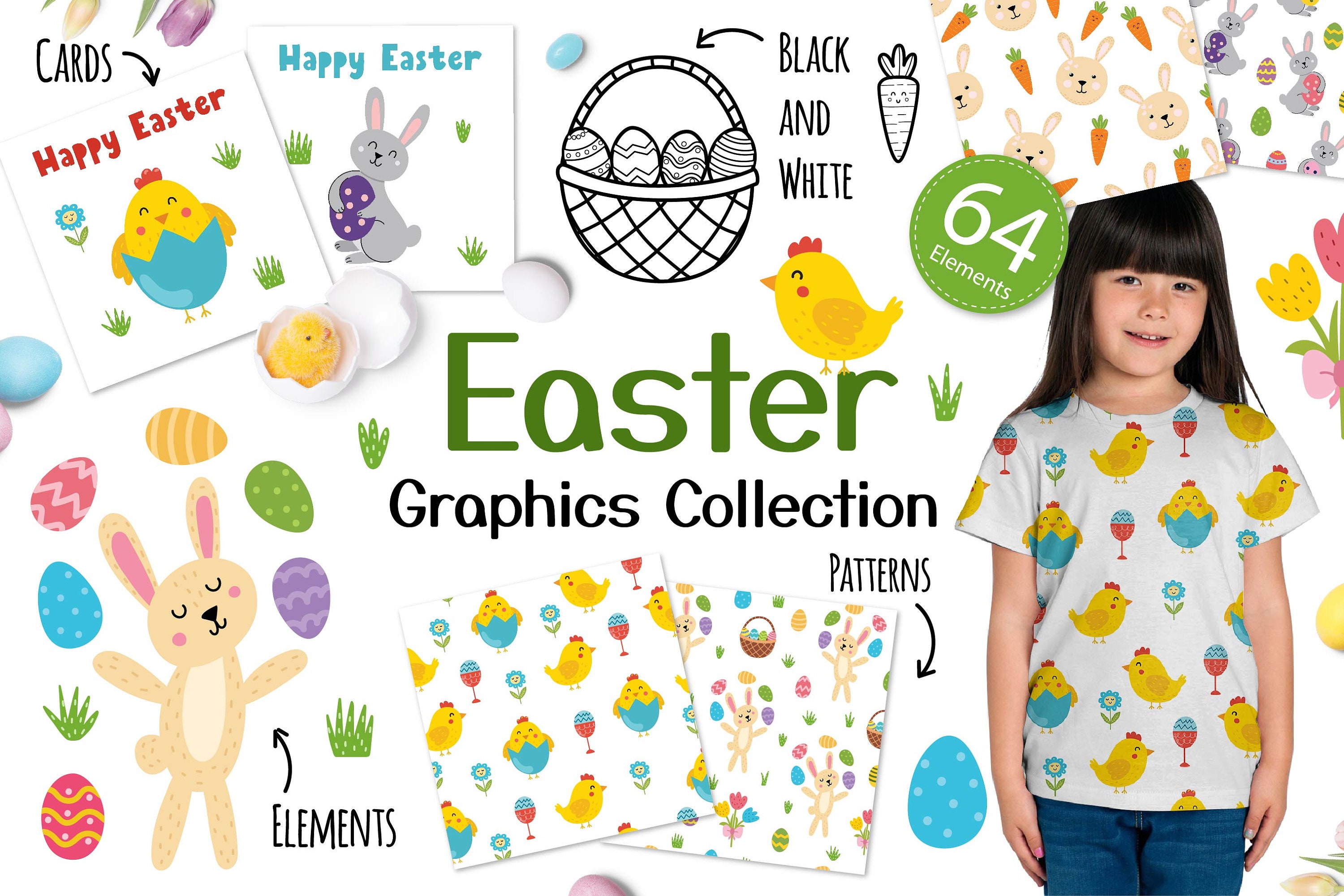Easter Clipart Easter Cards Easter Digital Paper Easter | Etsy