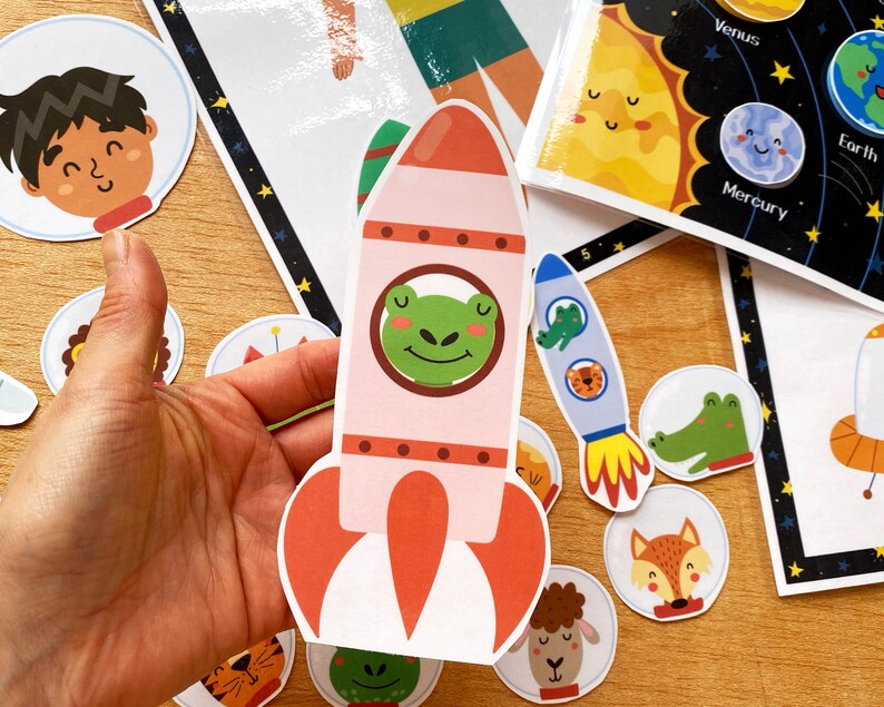Space Busy Book Printable, Toddler First Busy Book Pdf, Toddler Busy ...