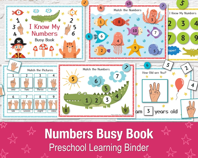 Busy Book Bundle for Toddlers PDF Vol. 2 Printable Activity | Etsy