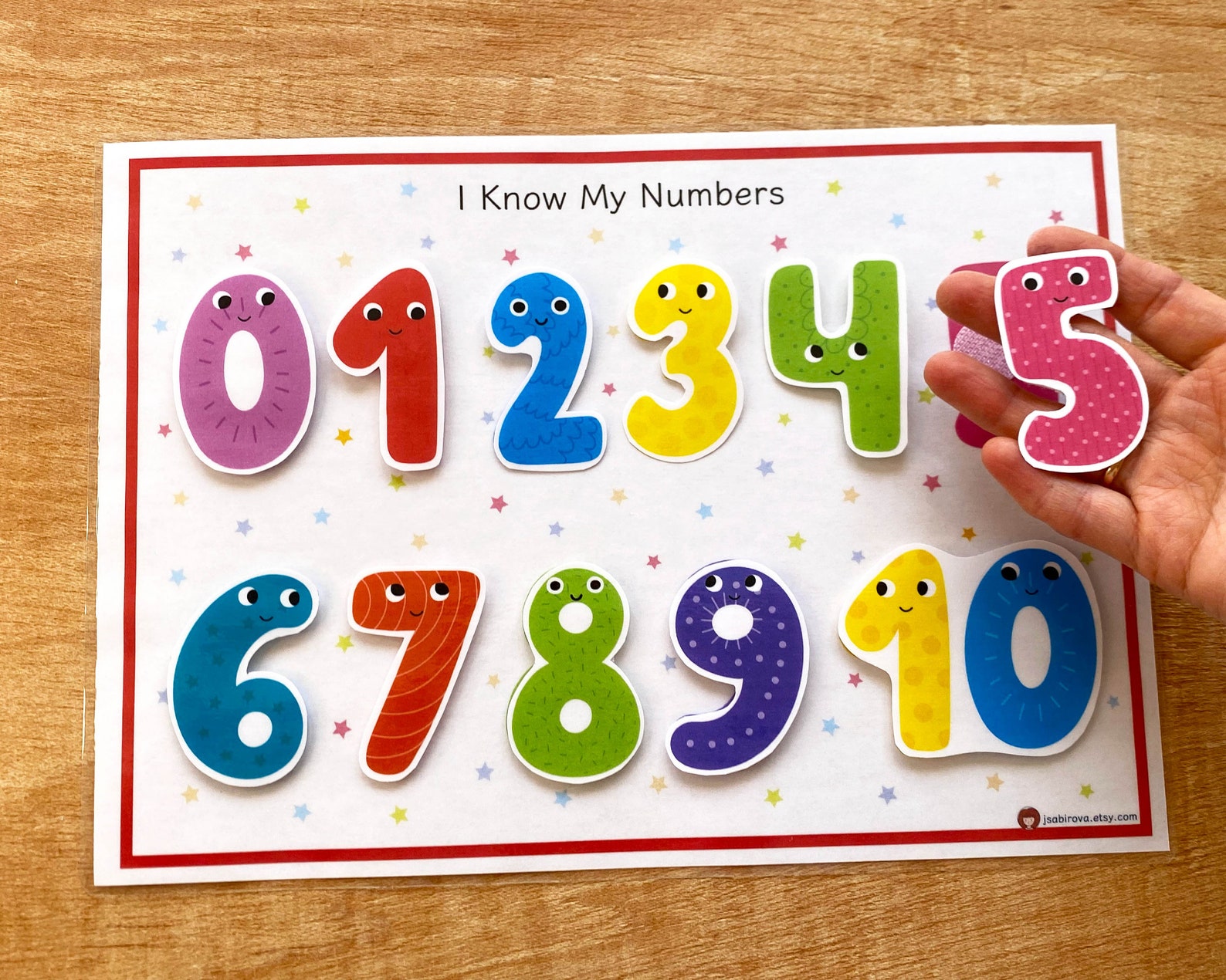 Numbers Busy Book Page, I Know My Numbers Matching Worksheet for ...