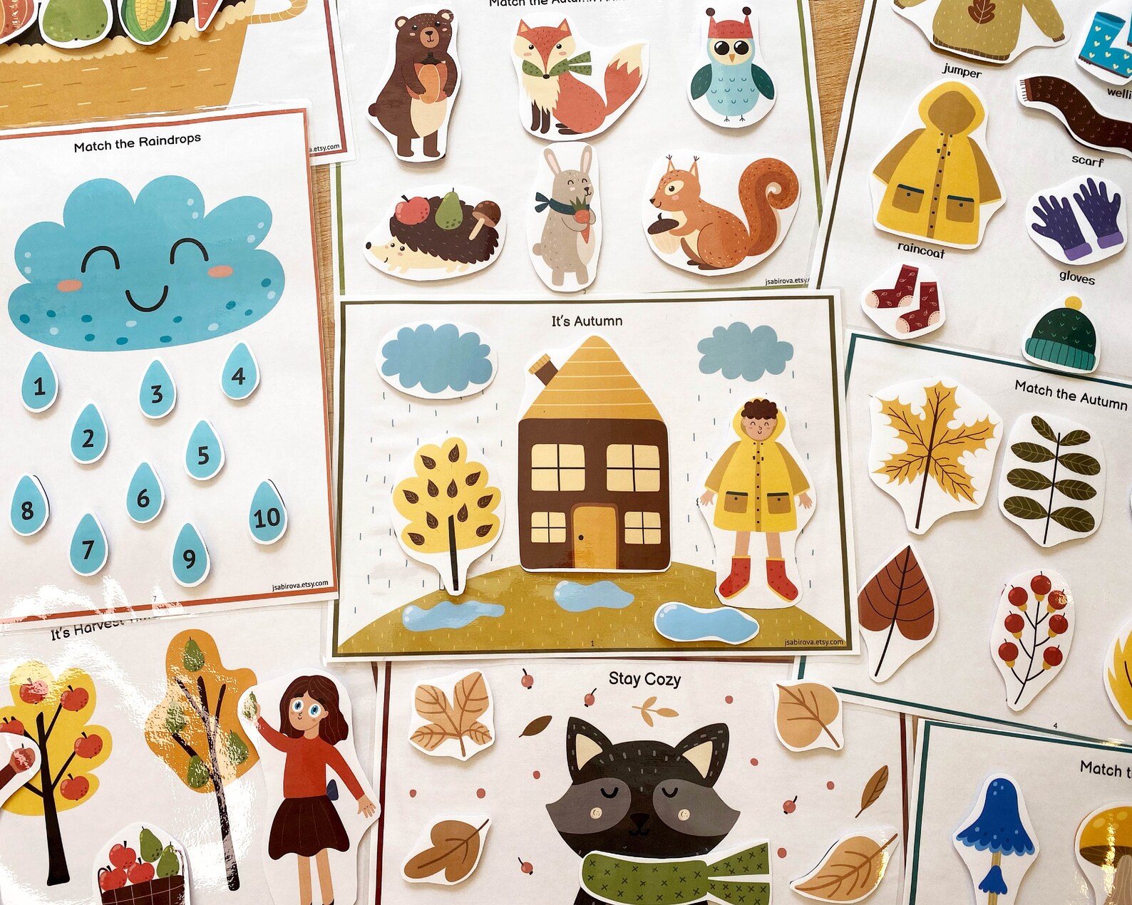 Autumn Busy Book Halloween Busy Book Set of 2 Toddler Busy - Etsy