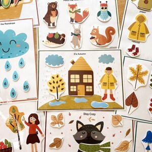 Autumn Busy Book, Halloween Busy Book, Set of 2 Toddler Busy Book ...
