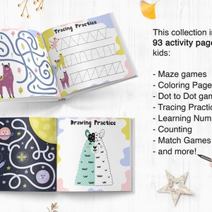 Printable Activity Book Pdf Eps Jpg Maze Puzzle Dot to Dot Games ...