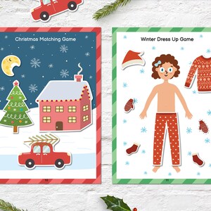 Christmas Busy Book for Toddlers, Printable Busy Binder, Winter Busy ...