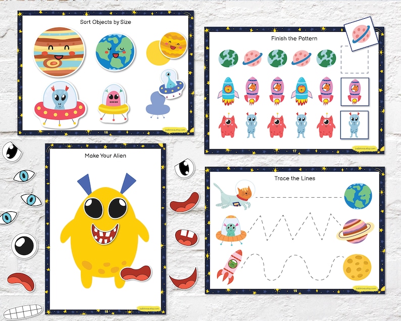 Space Busy Book Printable Toddler First Busy Book Pdf - Etsy