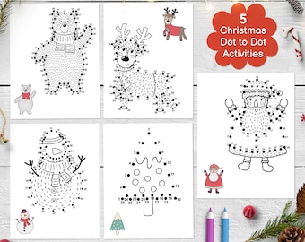 Christmas Eve Extreme Difficulty Dot-to-dot / Connect the Dots PDF - Etsy