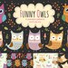 Cute Owls Digital Paper, Forest Seamless Patterns, Printable Owl Theme ...
