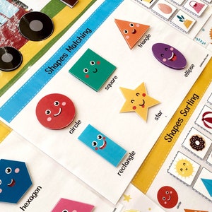 Shapes Busy Book for Toddlers, Printable Baby Quiet Book, Shapes ...