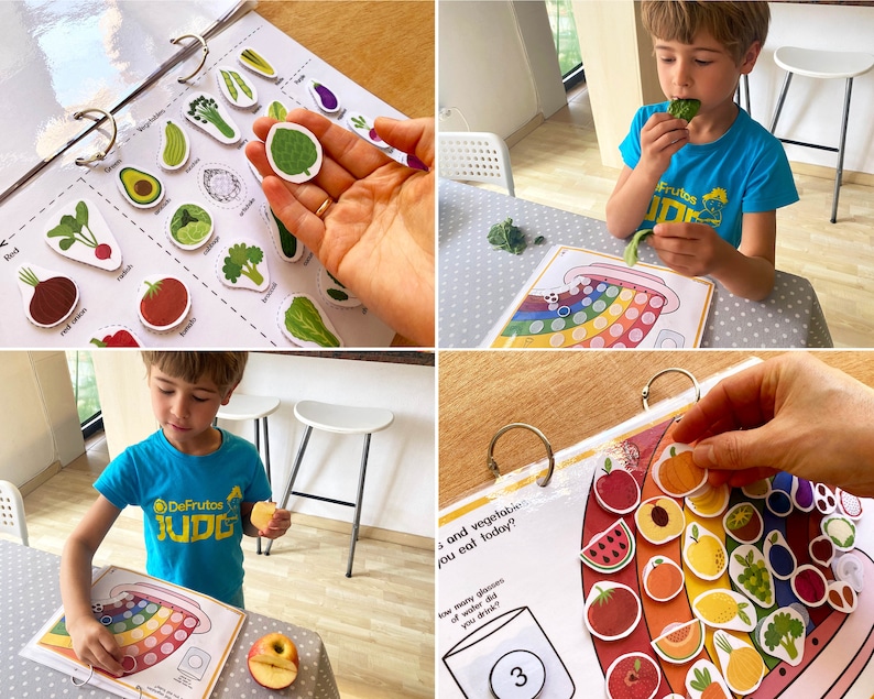Eating Real Rainbow Worksheet, Printable Busy Book, Activity Page for ...