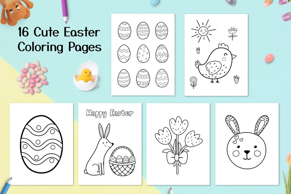 Easter Activity Book, Easter Printables Pdf, Spring Worksheets for Kids ...