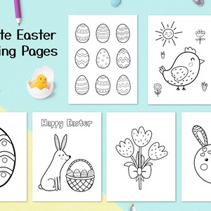 Easter Activity Book, Easter Printables Pdf, Spring Worksheets for Kids ...