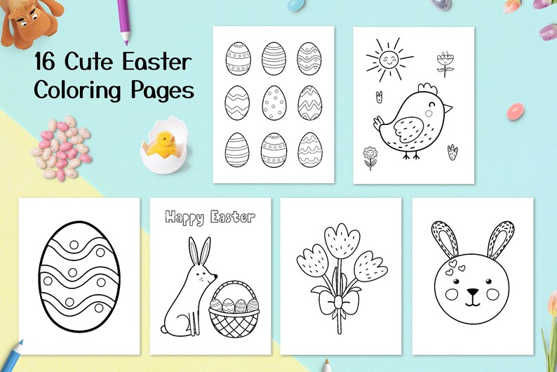 Easter Activity Book Easter Printables Pdf Spring Worksheets | Etsy