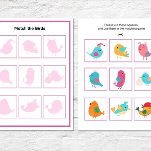 Toddler Busy Book PDF, Matching Games for Kids, Animals Quiet Book ...