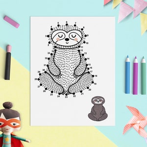 Dot to Dot Book for Kids PDF, 6 Printable Activity Pages With Safari ...