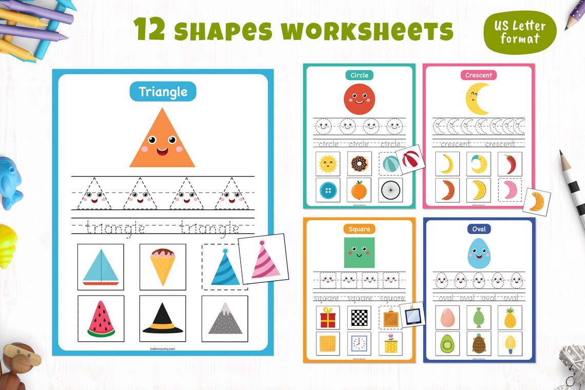 Shapes Activity Book Shapes Busy Book Shapes Matching - Etsy