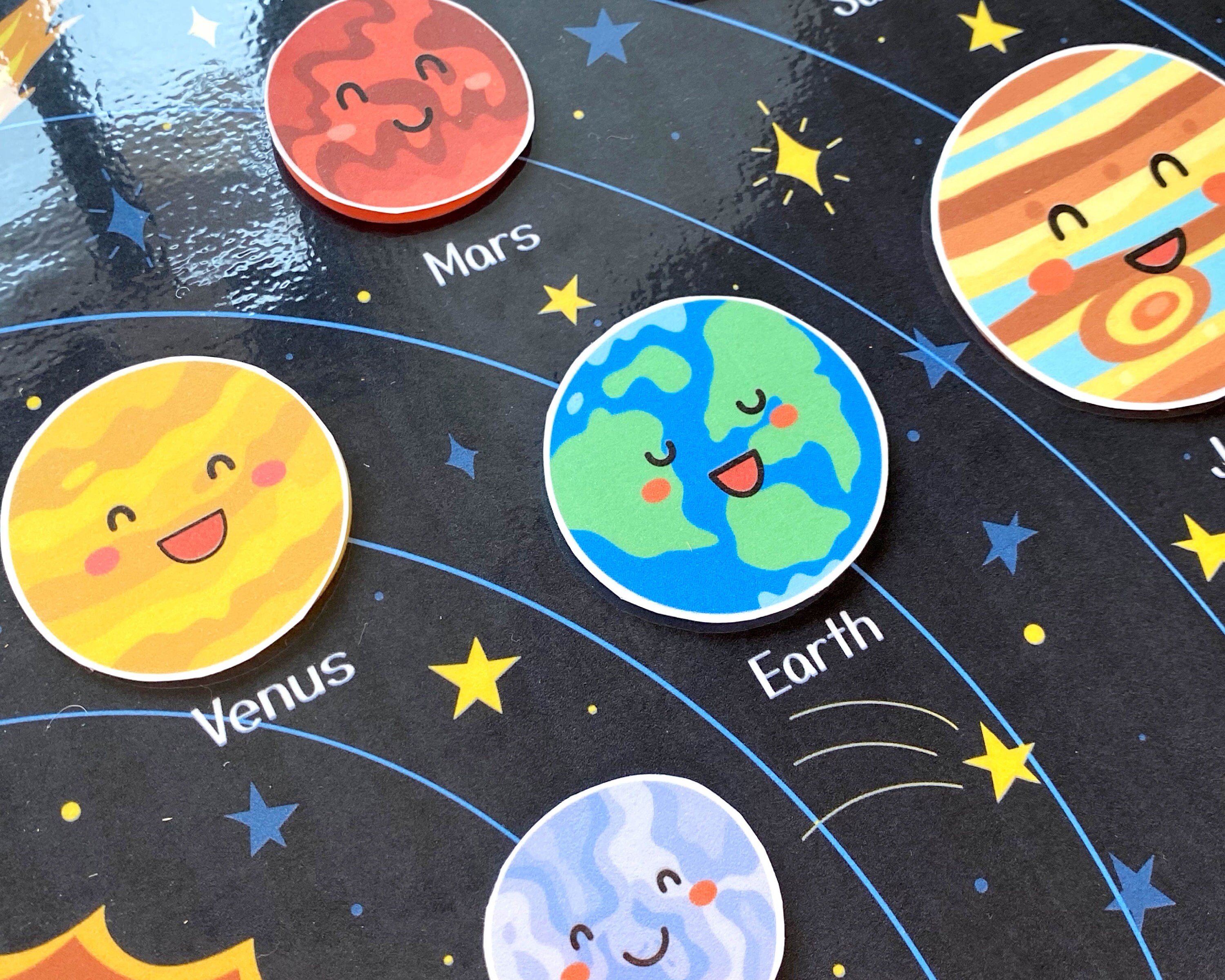 Solar System Busy Book Page Planet Matching Worksheet for - Etsy Canada