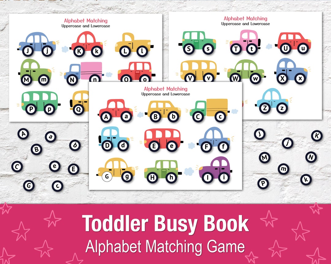 Alphabet Busy Book for Toddlers, Printable Baby Quiet Book, Alphabet ...