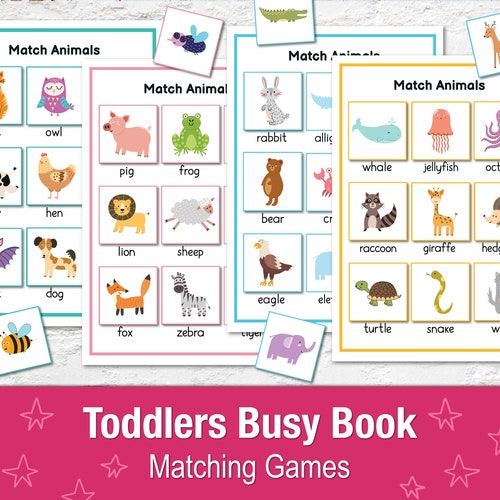 Toddler Busy Book PDF Quiet Book Printable Busy Bag Baby - Etsy