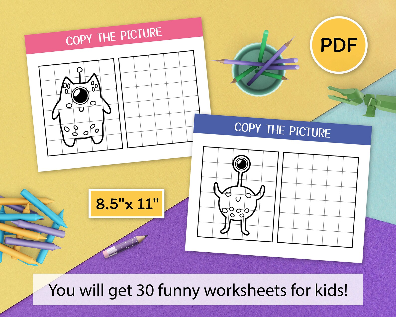 Learn to Draw Activity Book for Kids Printable Puzzle Book - Etsy