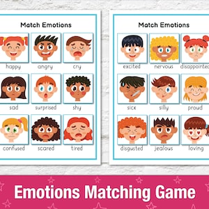 Emotions Toddler Busy Book Printable PDF, Busy Binder, Quiet Book ...