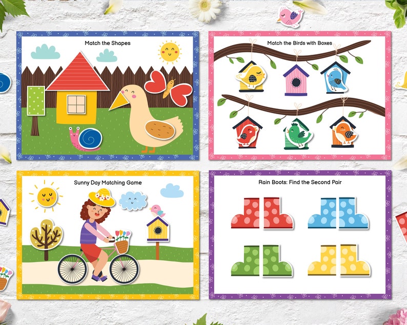 Spring Busy Book Toddler Busy Book Printable Quiet Book Pdf | Etsy