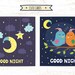 Good Night Clipart and Digital Paper Sweet Dreams Seamless Patterns ...