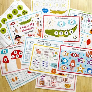 Numbers Busy Book for Toddlers PDF, Toddler Busy Book, Printable ...
