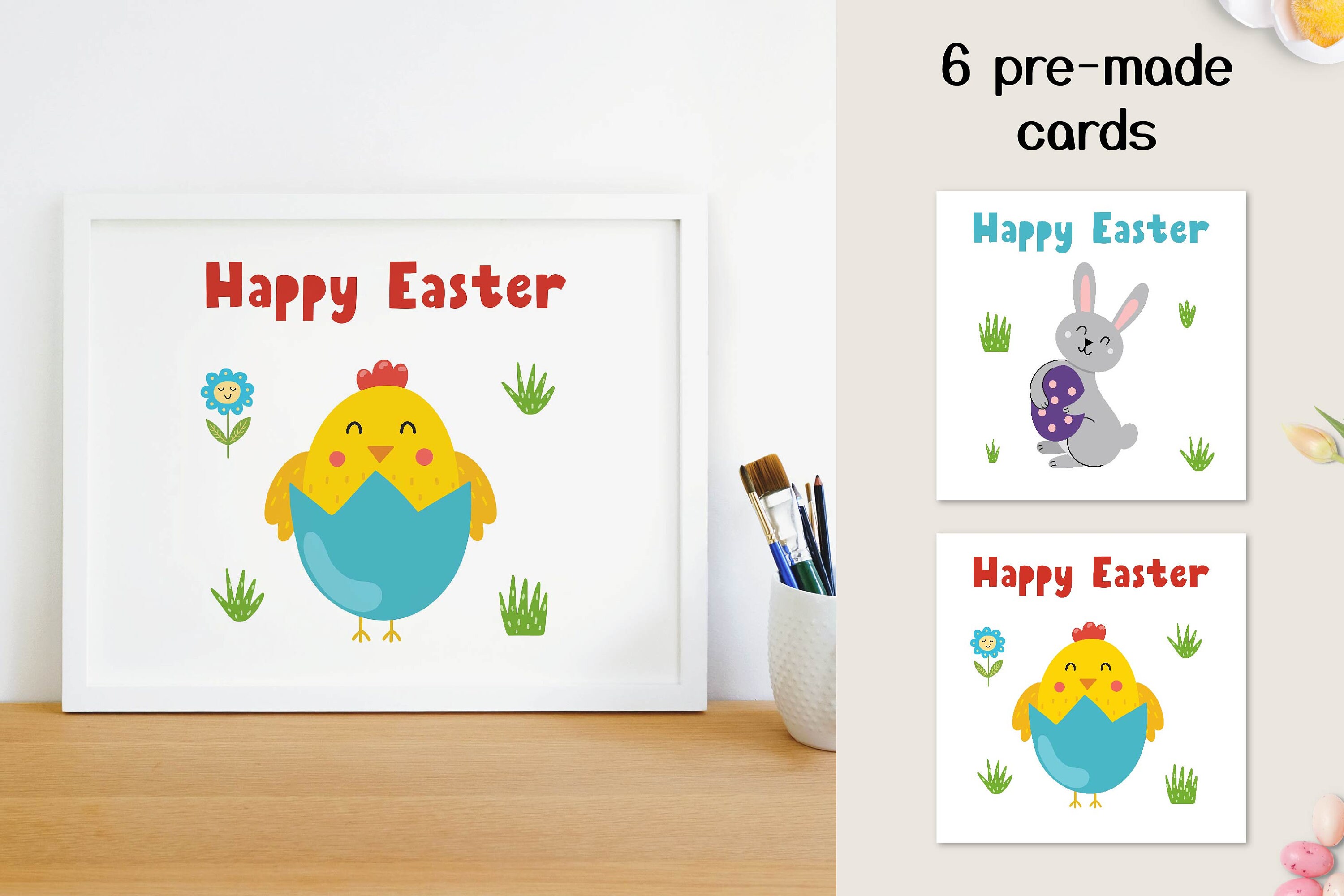 Easter Clipart Easter Cards Easter Digital Paper Easter | Etsy