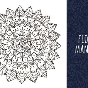 8 Mandalas - Art Therapy | Printable Coloring Pages | Floral and ...