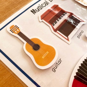 Musical Instruments Busy Book, Musical Instruments Matching Worksheets ...