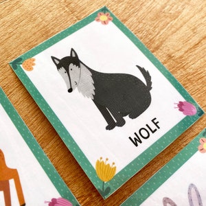 Forest Animals Flashcards Pdf, Woodland Animals Flash Cards Printable ...