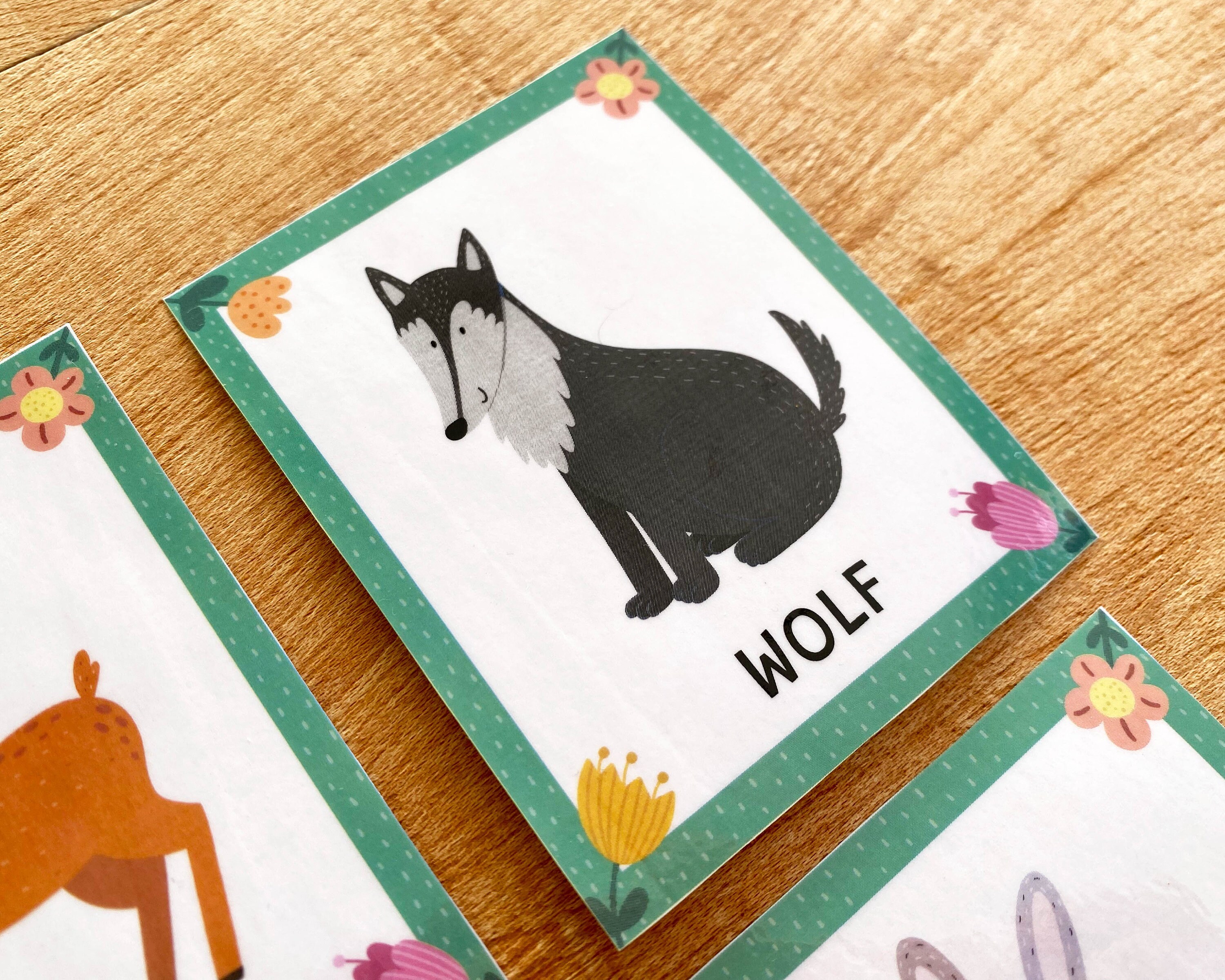 Forest Animals Flashcards Pdf, Woodland Animals Flash Cards Printable ...
