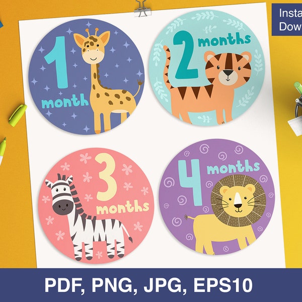 Printable Baby Month - Etsy