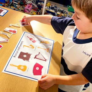 Musical Instruments Busy Book, Musical Instruments Matching Worksheets ...