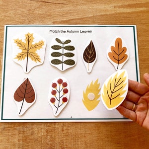 Autumn Busy Book, Toddler Busy Book Printable, Quiet Book Pdf, Autumn ...