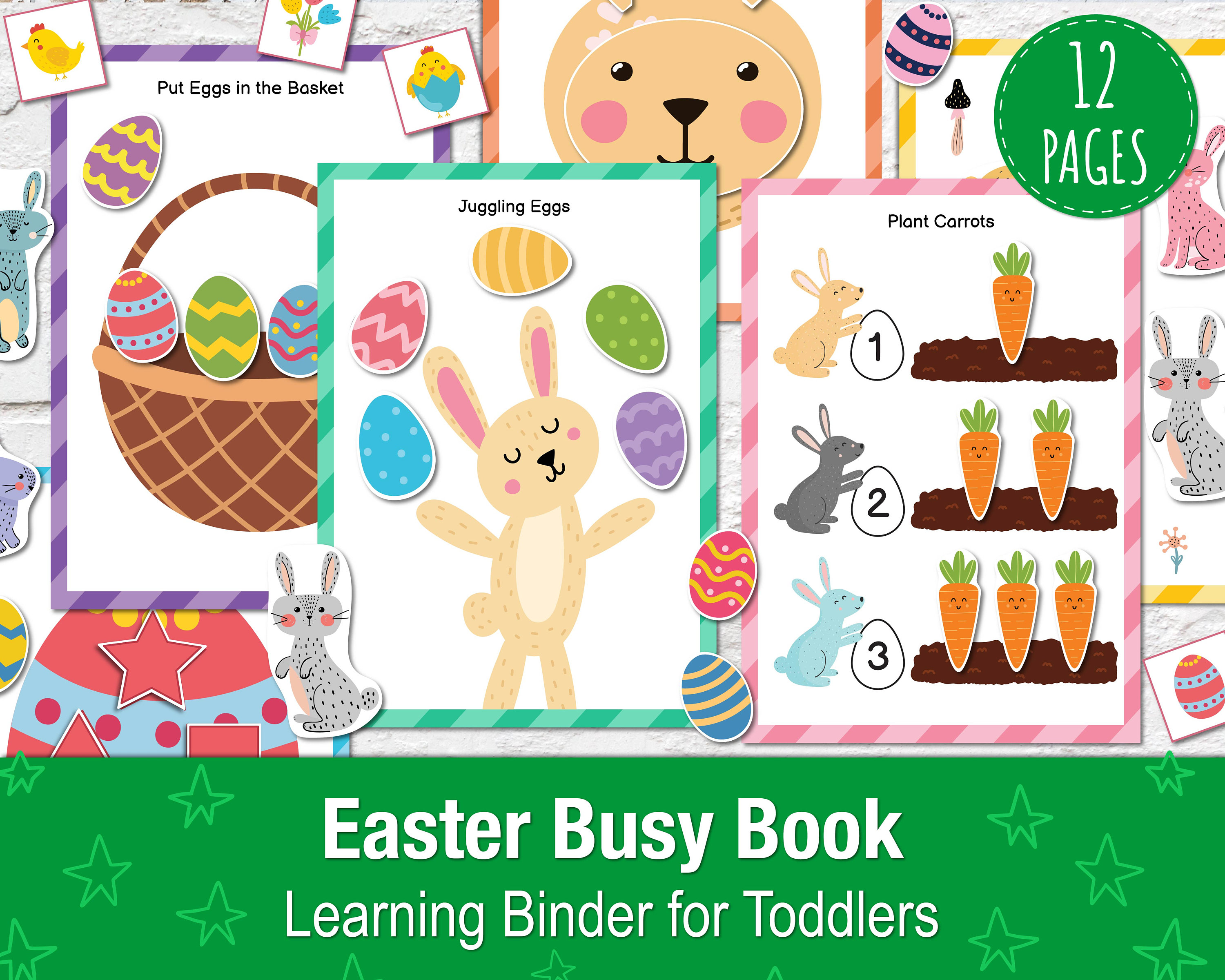 Easter Busy Book for Toddlers, Easter Printable Activity Book Pdf ...