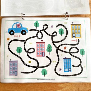 Maze Activity Book Printable, Busy Book for Toddlers Maze Games Maze ...